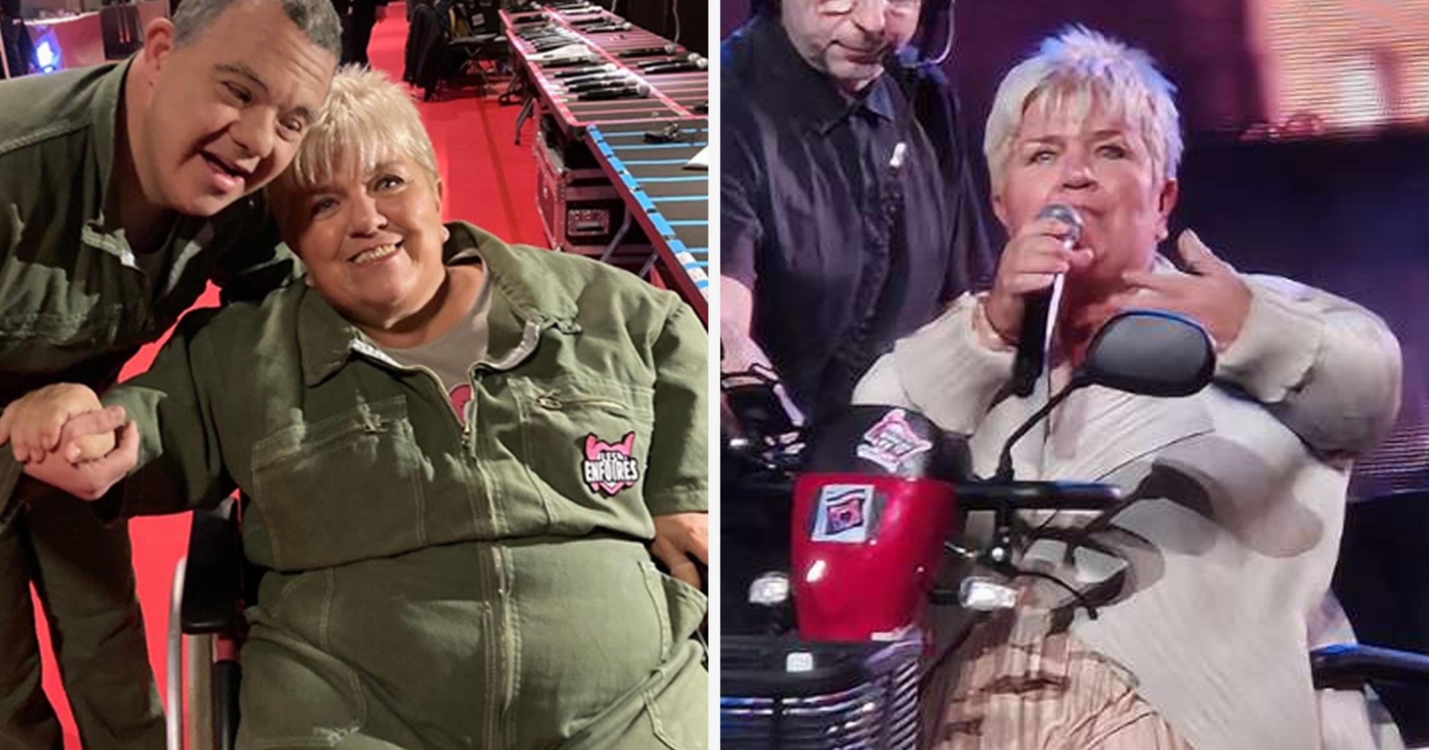 Mimie Mathy aux Enfoirés 2025 : retour émouvant en fauteuil roulant et ...